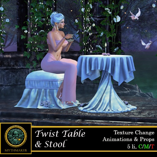 Second Life Marketplace - Twist Table & Stool